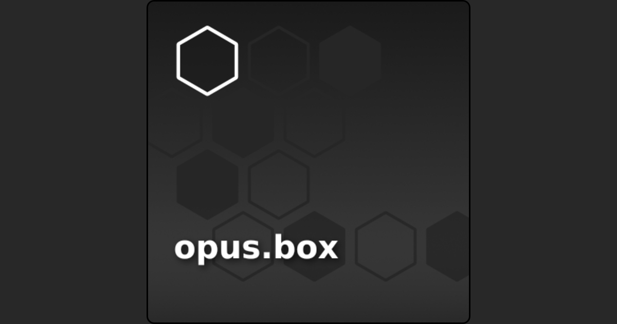 opus.box - Profile | .box